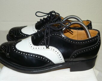 Mens spectator shoes | Etsy