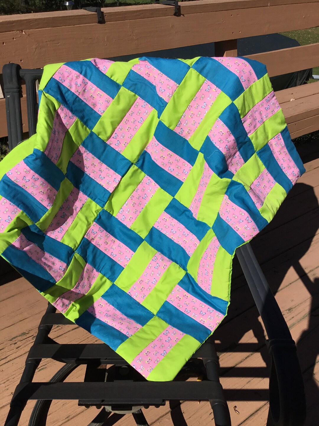 Neon Butterflies Quilt - Etsy