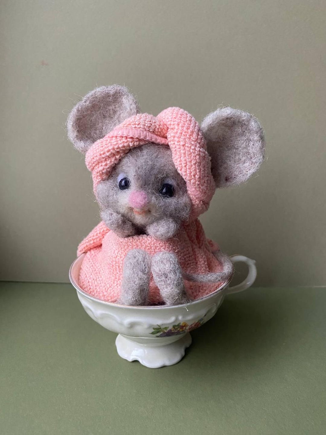 Mini Mouse. Mouse. Pink. Cute Mouse. Animals Made of Wool. Free ...