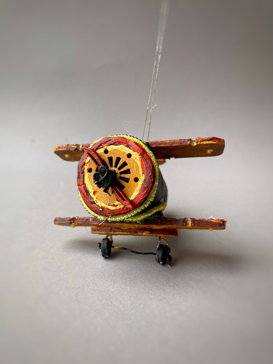 Plane. Airplane Paper Mache. Christmas Tree Decoration. Interior ...