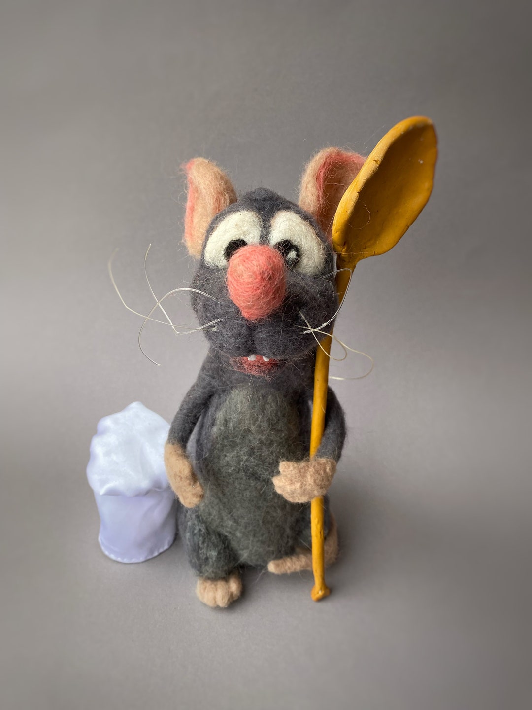 Mouse. the Mouse is a Cook. Little Cook. Toy Made of Wool. Free ...