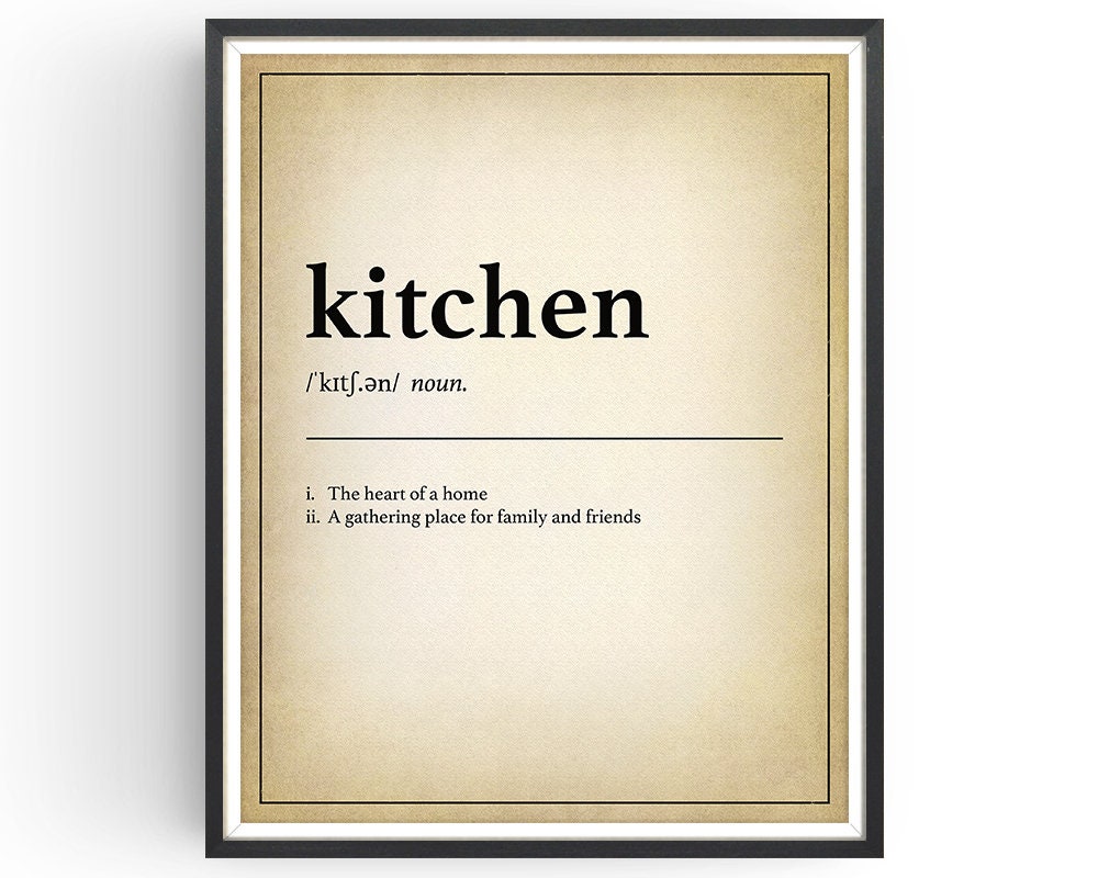 Kitchen Definition Rustic Kitchen Decor Minimalist | Etsy