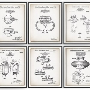 Diving Patent Prints - Set of 6 - Nautical Decor - Scuba Print - Scuba ...