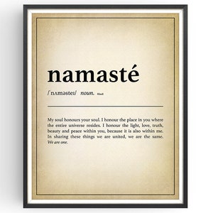 Namaste - Buddha Wall Art - Inspiring Wall Art - Yoga Art - Namaste ...