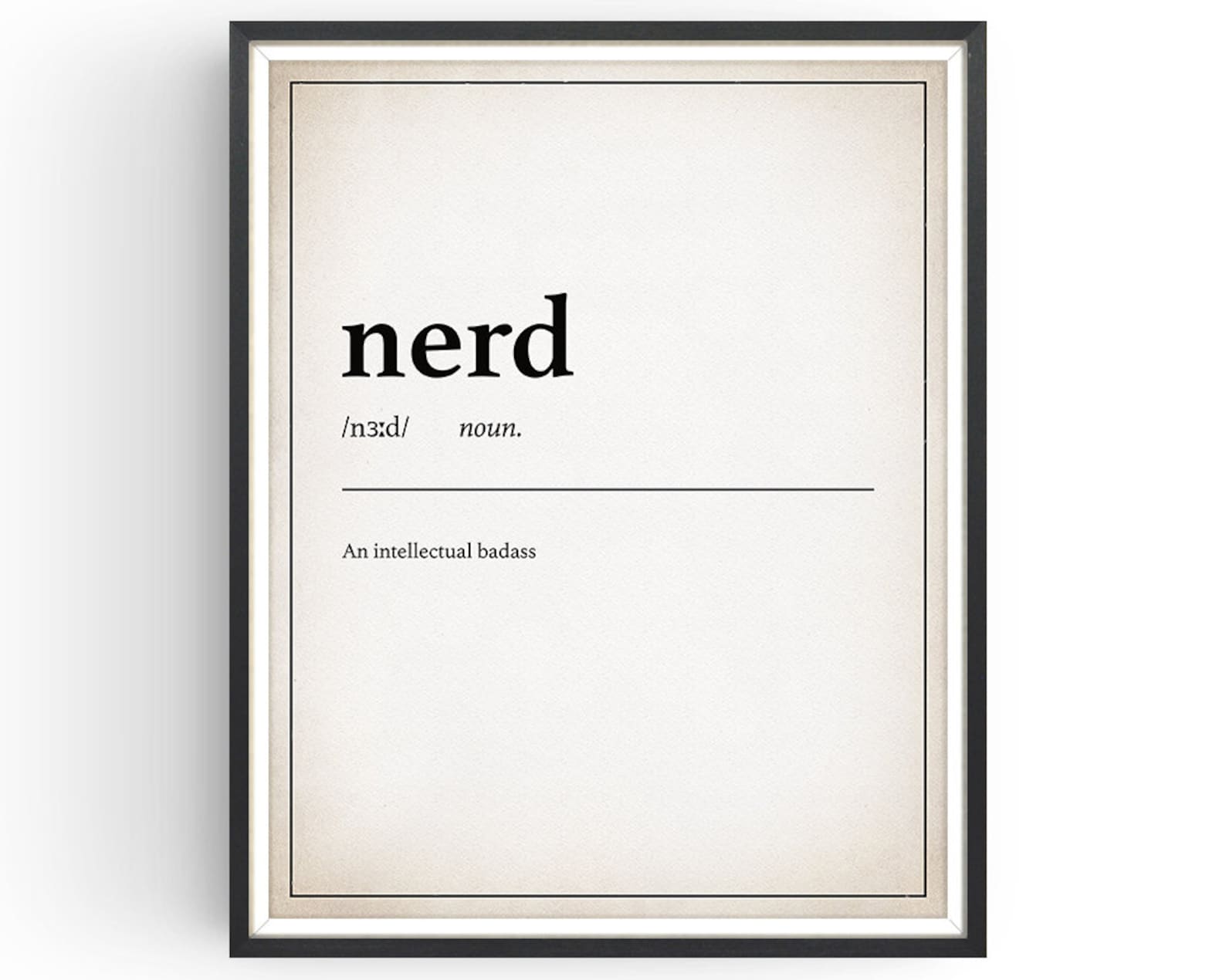 Nerd Nerd Definition Rustic Home Decor Minimalist | Etsy