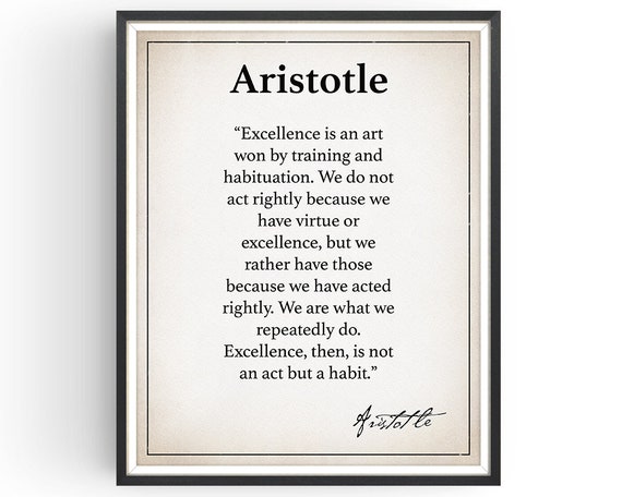 Aristotle Print Philosophy Decor Aristotle Quote | Etsy
