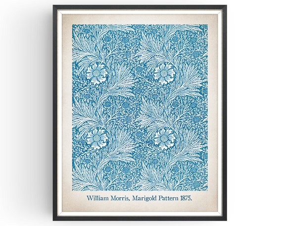 William Morris Marigold Pattern 1875 Art Nouveau - Etsy