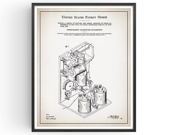 Thomas Edison Printing Telegraph