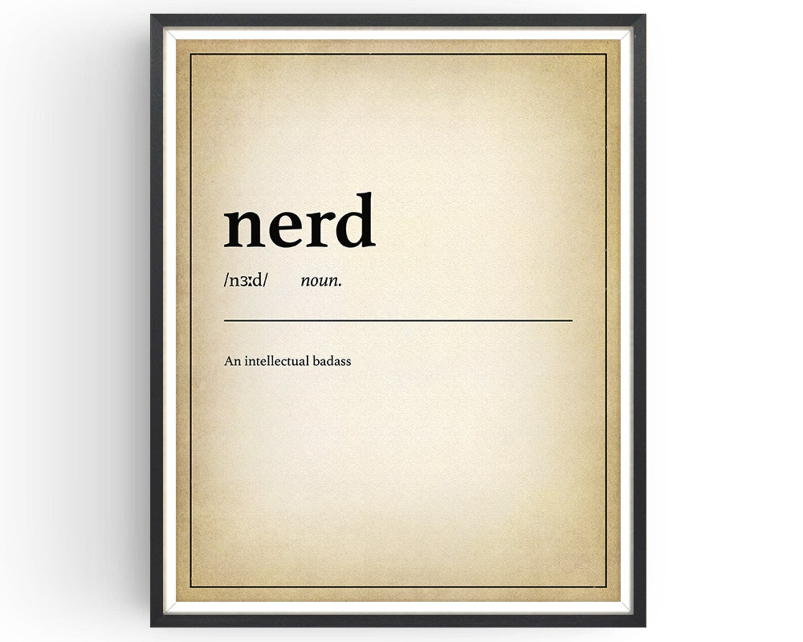 Nerd Nerd Definition Rustic Home Decor Minimalist | Etsy