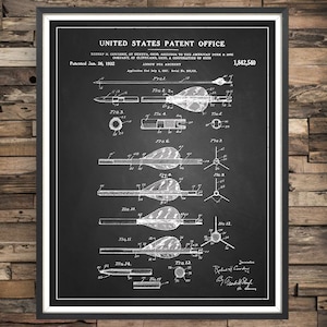 Arrow Patent Print Archery Print Bow and Arrow Archery Bow Arrow ...