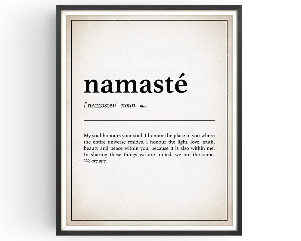 Namaste Buddha Wall Art Inspiring Wall Art Yoga Art - Etsy UK