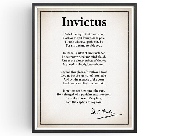Invictus William Ernest Henley