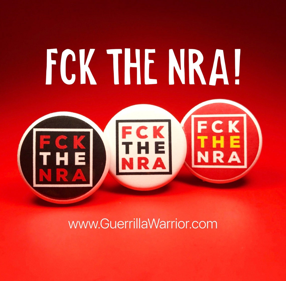 FCK THE NRA 1.25 Inch Pinback Button - Etsy