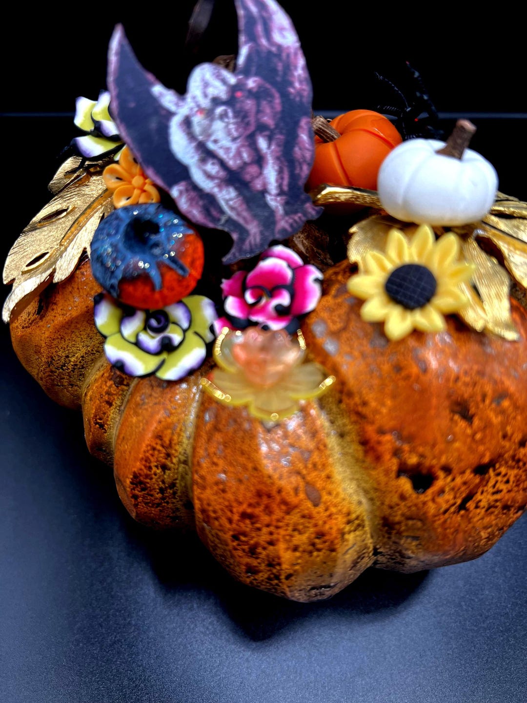 Halloween Pumpkin Vintage Broaches Wood Cut Gargoyles Handmade Pumpkins ...