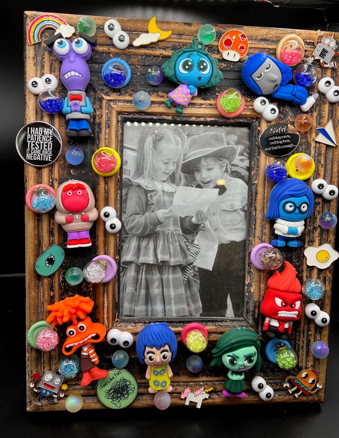Inside Out Inspired Photo Frame, Unique Character Embellished Picture ...