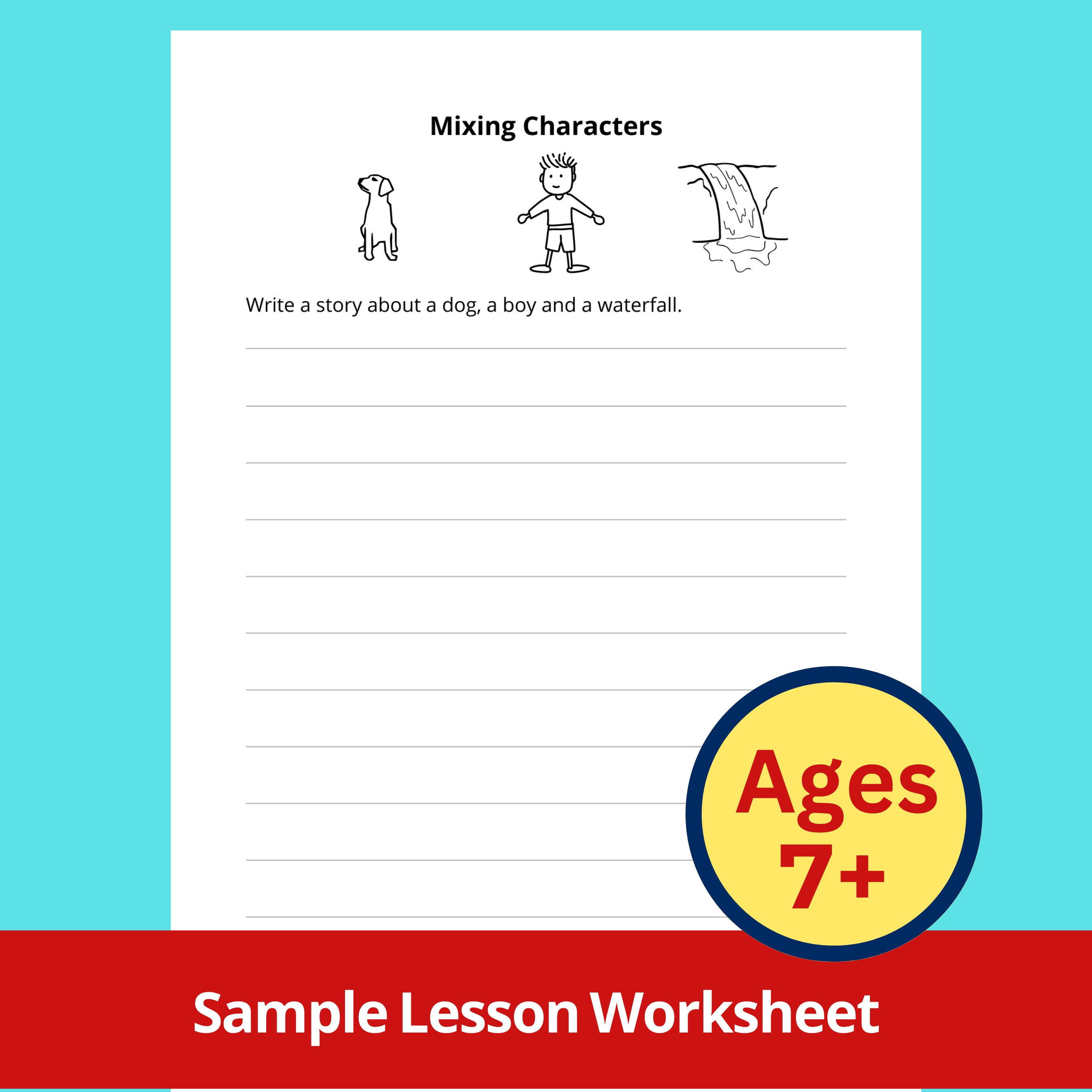 Writing Prompts Worksheets. Printable, Digital Download Story Starters ...