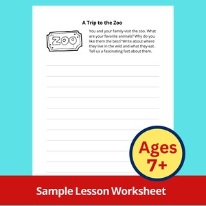 Writing Prompts Worksheets. Printable, Digital Download Story Starters ...