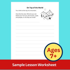 Writing Prompts Worksheets. Printable, Digital Download Story Starters ...