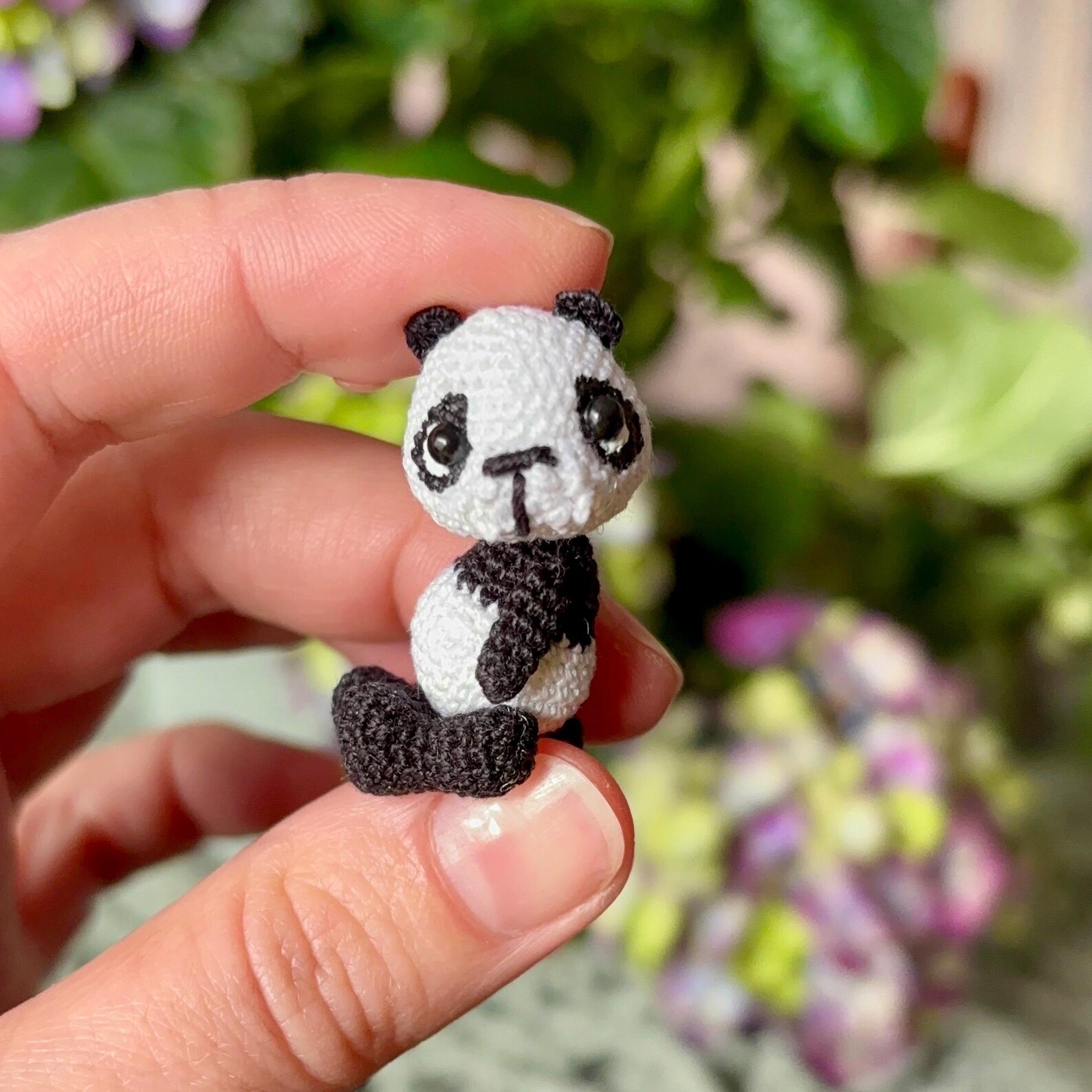 Micro PANDA, Handmade Bamboo Bear, Black-and-white Bear - Etsy