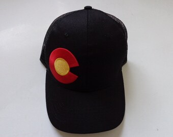 Black Distressed Flat Brim Hat Pressed Wool Felt - Etsy