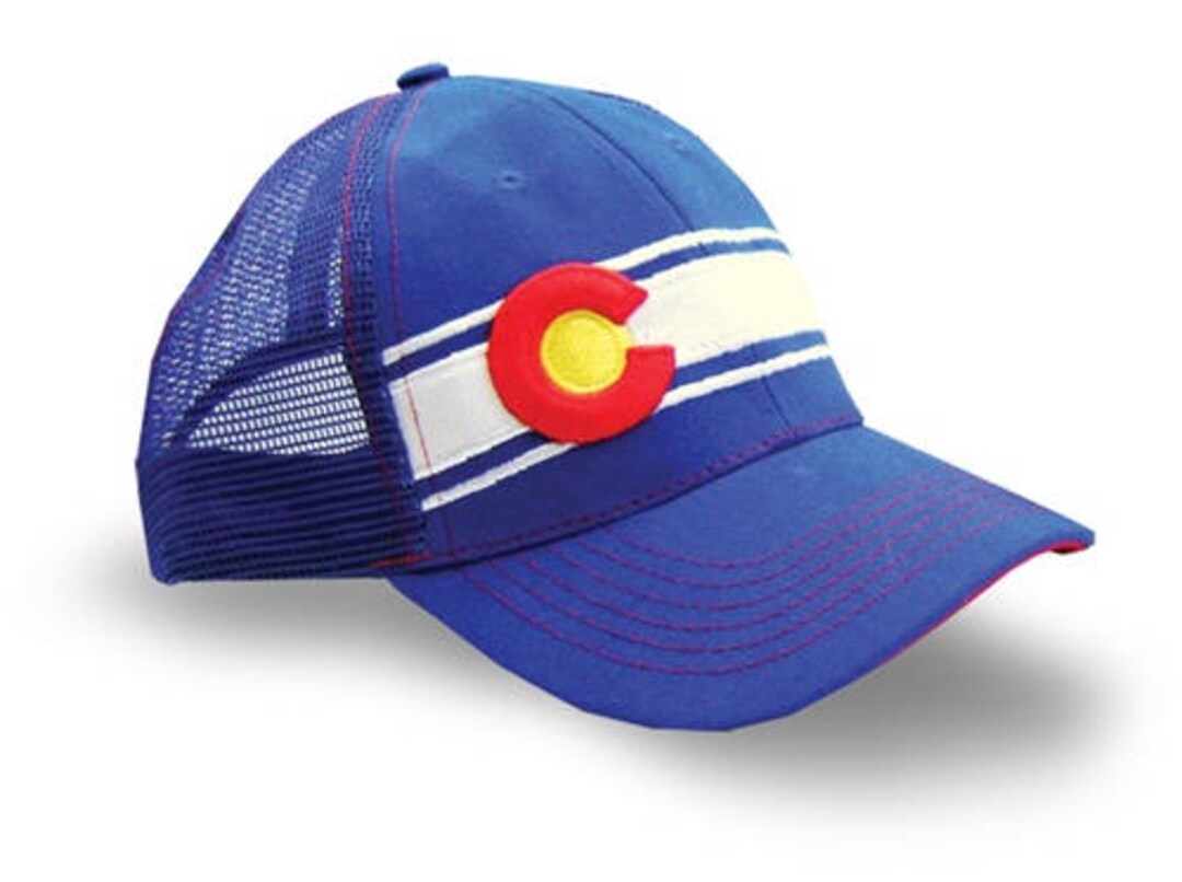 Colorado State Flag Trucker Baseball Cap - Adjustable Snap Tab - Best ...