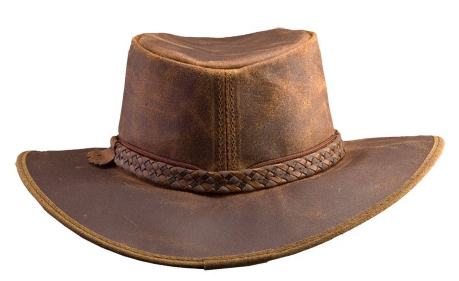 The Mountain Explorer Packable Leather Hat - Etsy