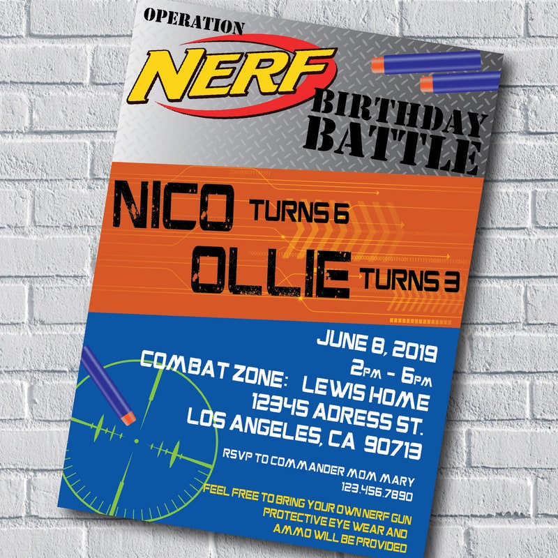 Nerf Battle Party - Etsy