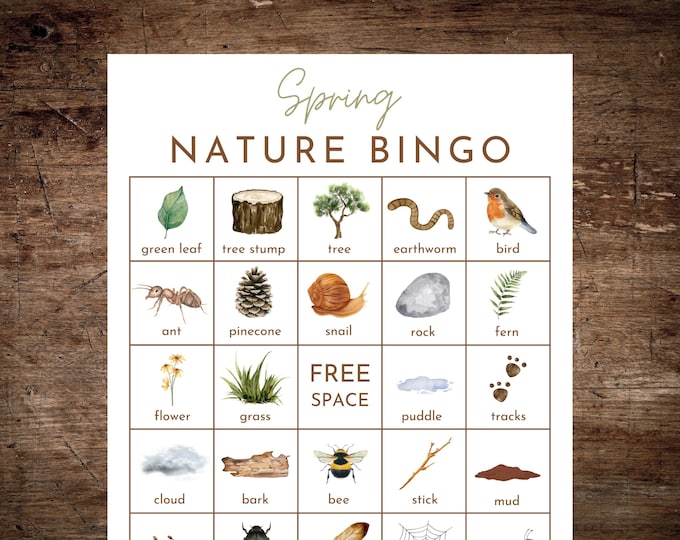 Printable Nature Bingo | Forest Scavenger Hunt - Etsy Canada
