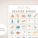 Printable Seaside Beach Day Nature Bingo | Beach Scavenger Hunt Game - Etsy