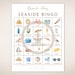 Printable Seaside Beach Day Nature Bingo | Beach Scavenger Hunt Game - Etsy