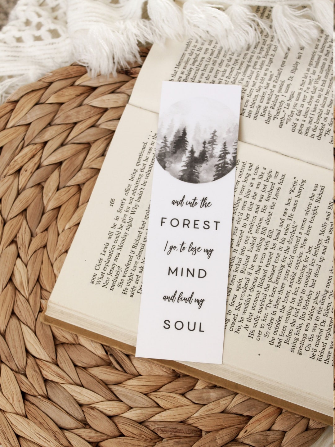 Into the Forest Bookmark - Etsy