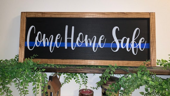 Come Home Safe Thin Line Edition - Etsy