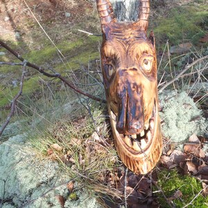 Devil, Handmade Devil, Wood Carving Devil, Split Nose Devil, Sly Devil ...