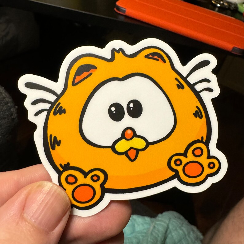 Baby Garfield Movie Sticker Fan Art, Laptop Sticker, Water Bottle Decal ...