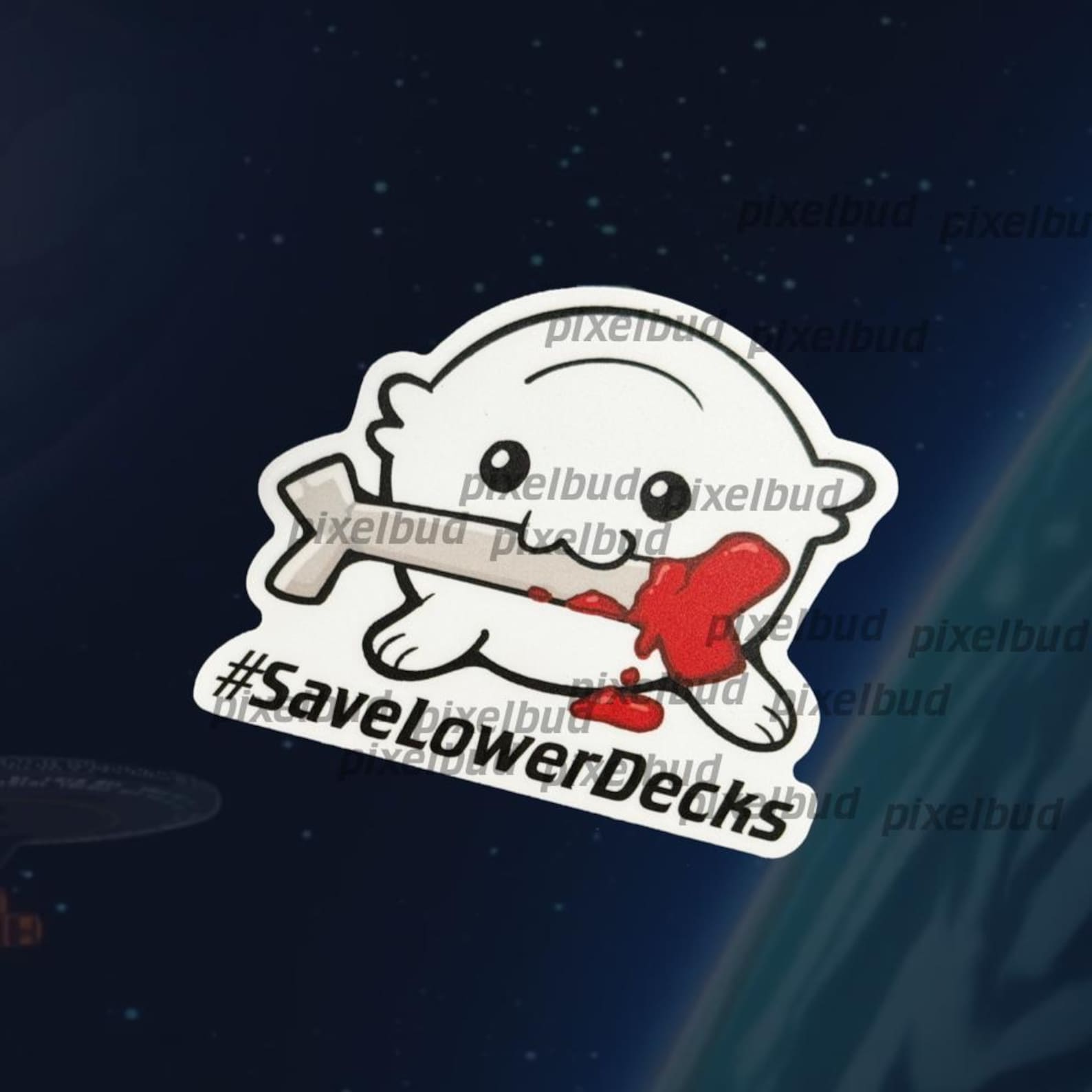 Moopsy Vinyl Sticker, Lower Decks Fan Art, Fan Favorite Sticker, Star ...