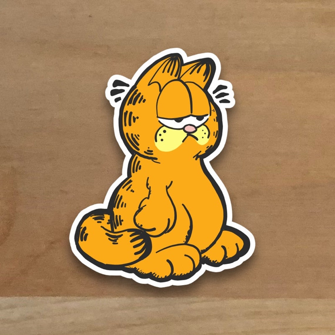 Garfield Sticker Fan Art, Laptop Sticker, Water Bottle Decal, Cartoon ...