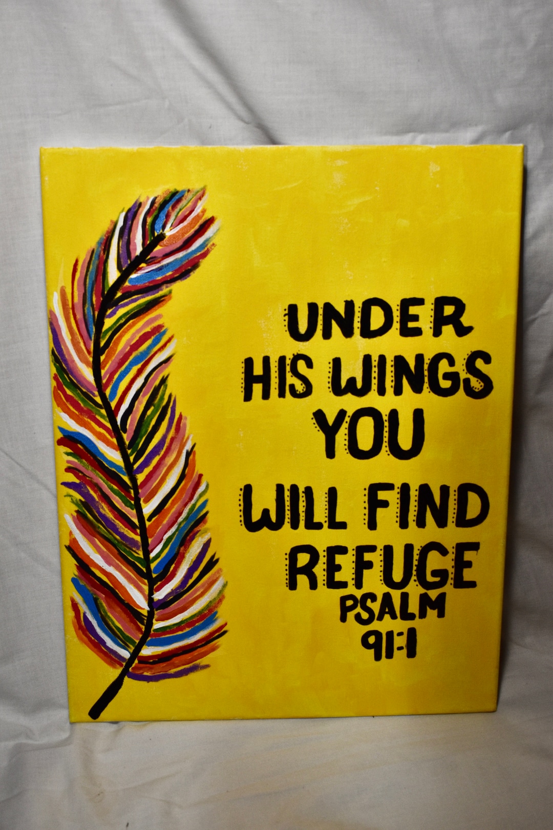 Canvas Painting With Bible Verse - Etsy