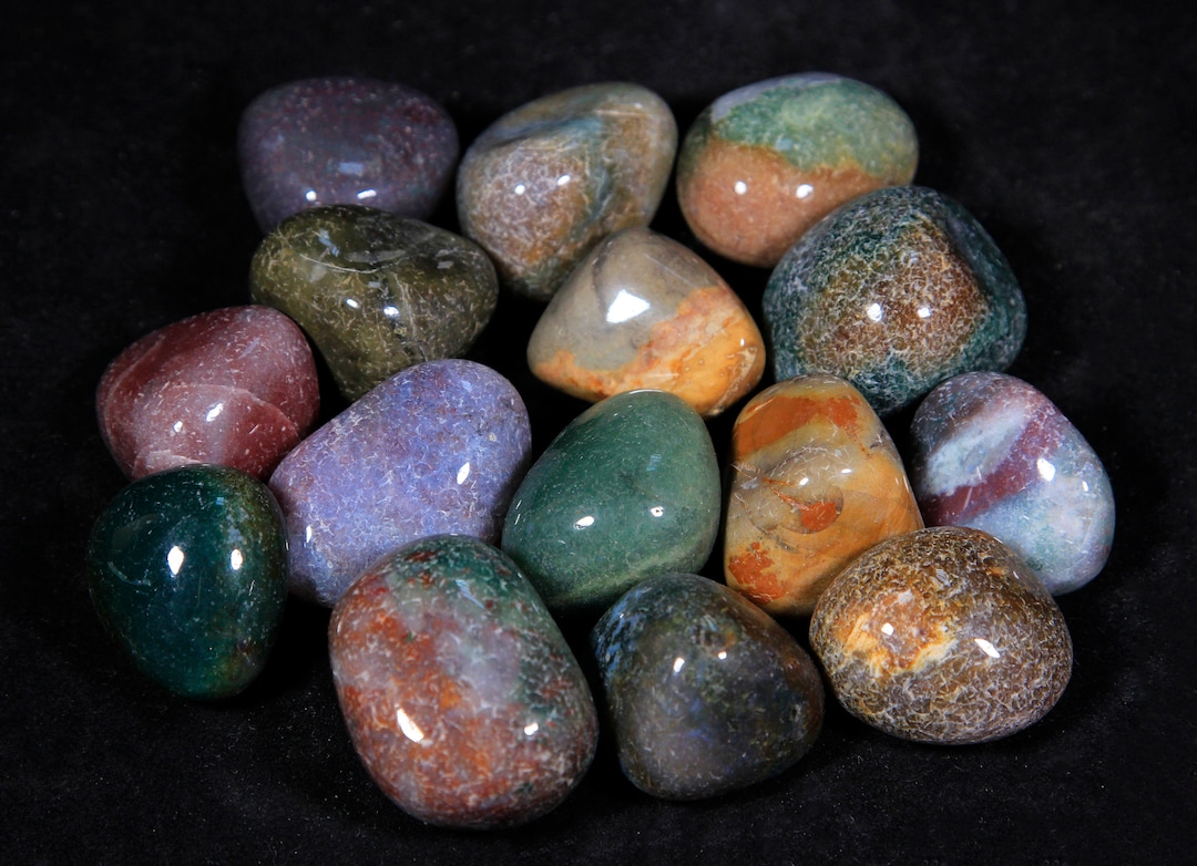 Tumbled Fancy Jasper, Medium (26mm-32mm) - Etsy