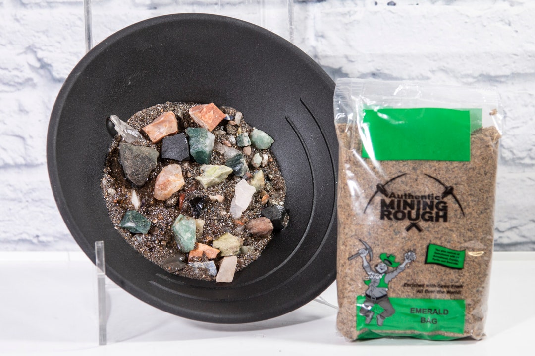 Emerald Gemstone Mining Bag, Free Shipping, Green Bag, Cold River ...