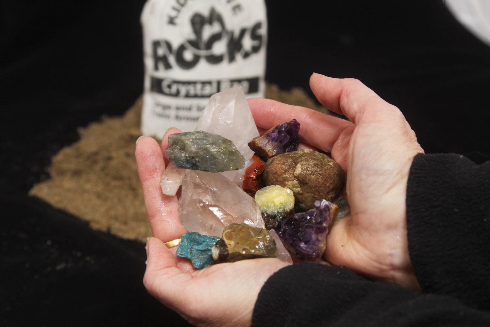 Large Crystal Bag Crystal Mining Bag | Etsy