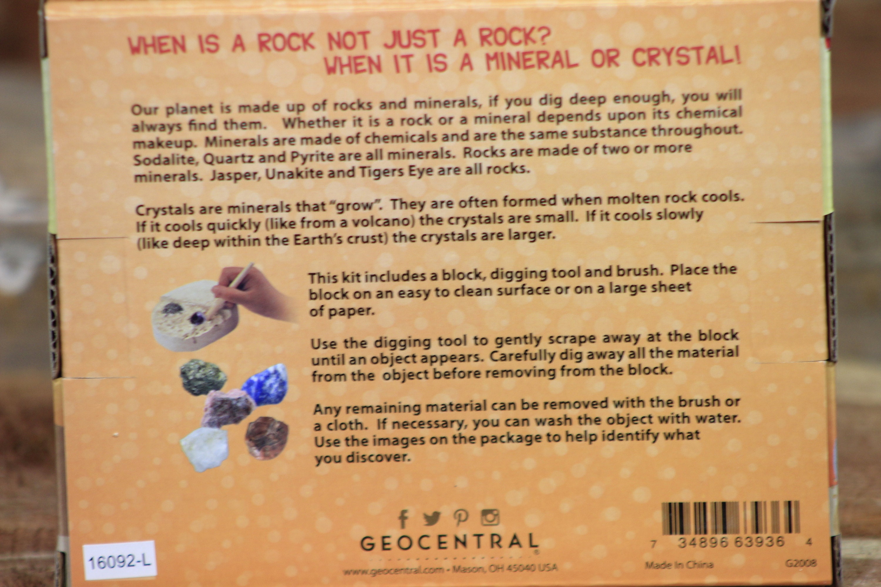 Dig Kit Excavation Kit: Discover Rocks and Minerals - Etsy