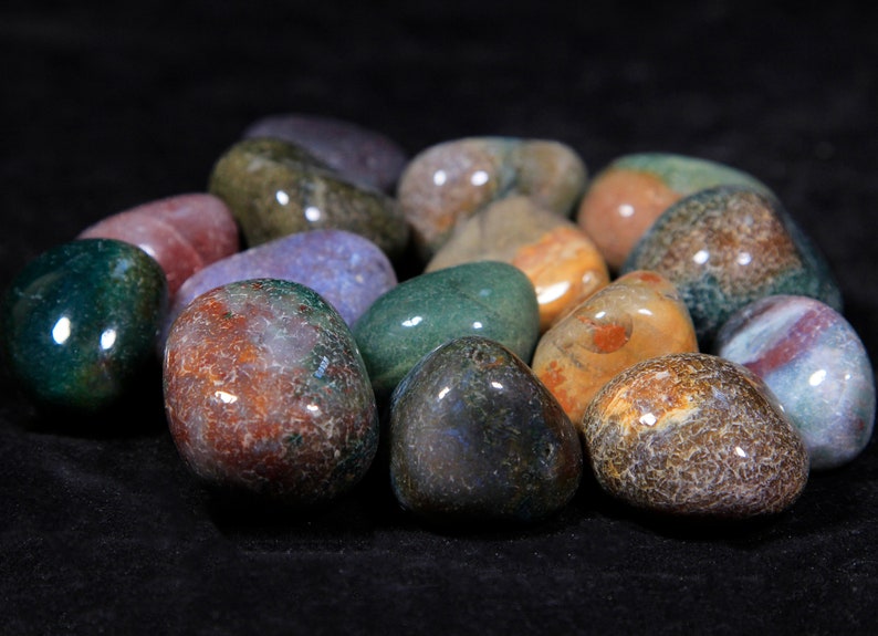 Tumbled Fancy Jasper, Medium (26mm-32mm) - Etsy