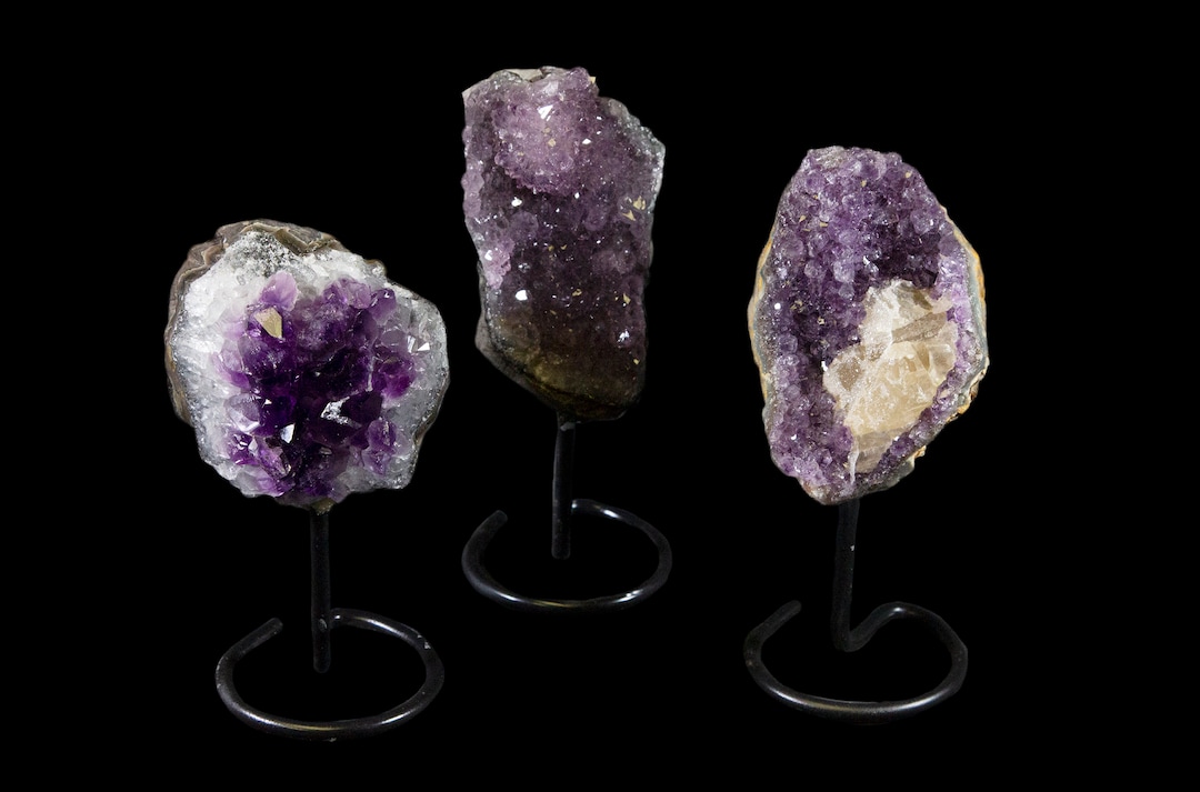 Amethyst Crystal on a Stand (individual Piece) - Etsy