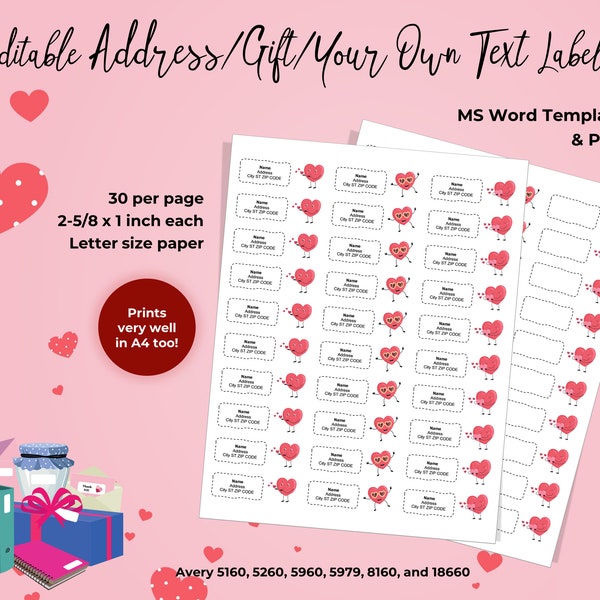 Editable Labels - Etsy