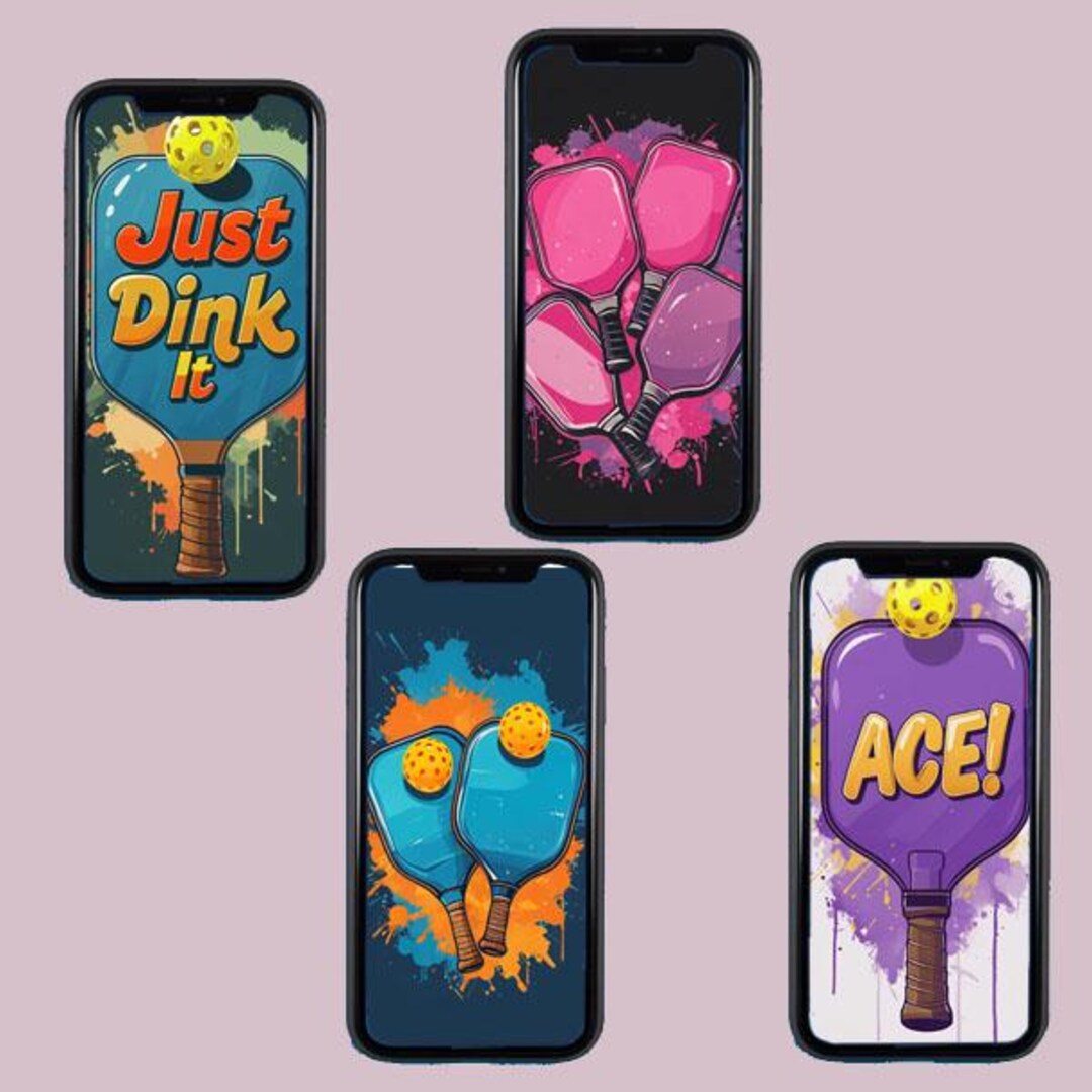 Pickleball Wallpapers for Your Phone. Includes All 4 - Etsy