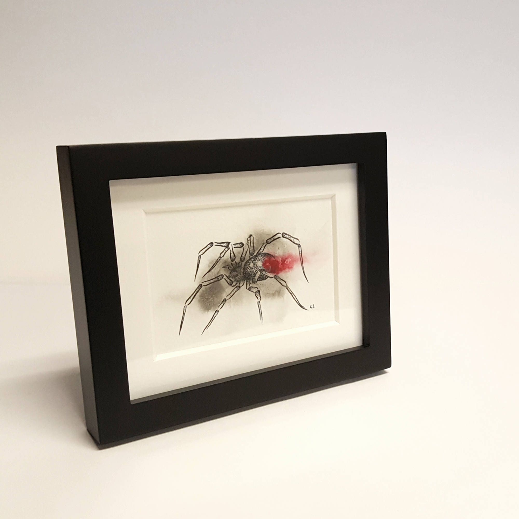 Pen & Ink Original Ink Drawing Black Widow Spider Art & Collectibles ...