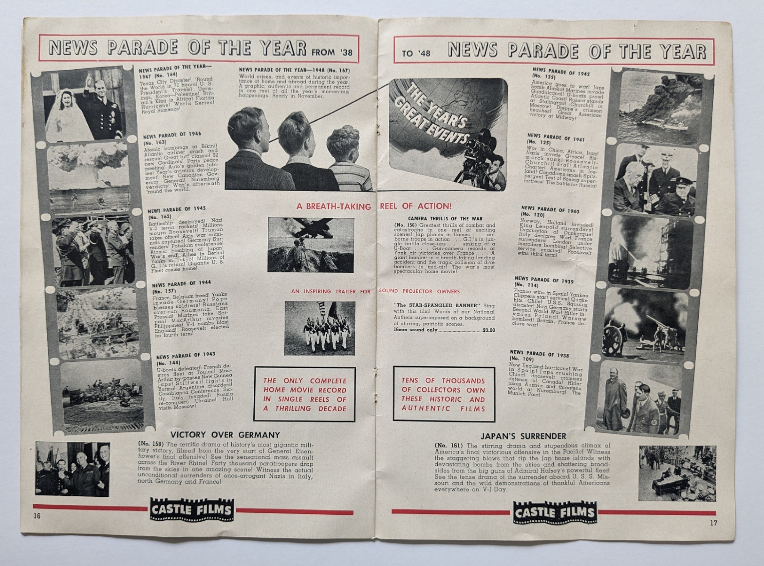 Collection of Motion Pictures/films Catalogs From the 1930s and 40s (3 ...