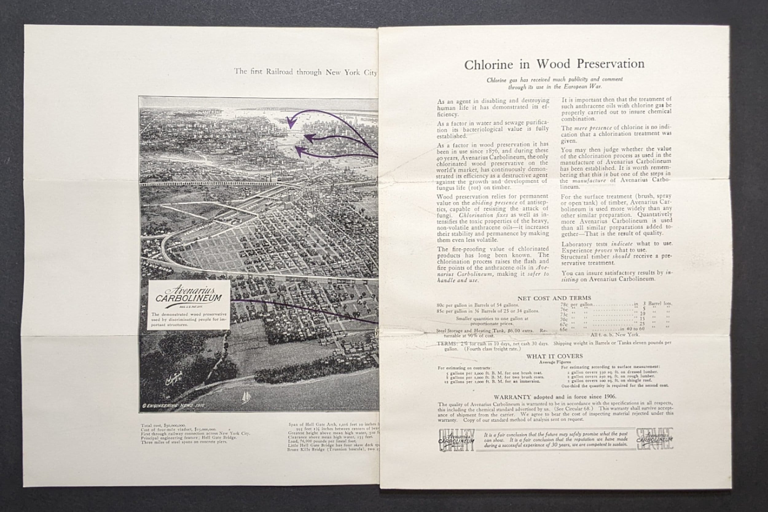 Antique Avenarius Carbolineum Promotional Booklet Wood Preserver First ...