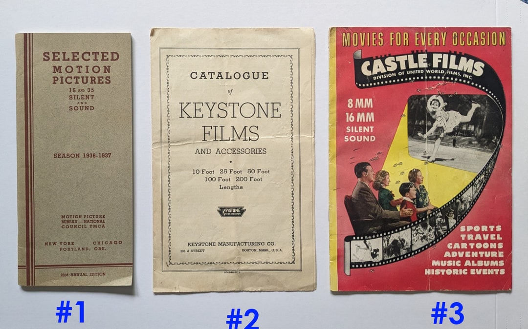 Collection of Motion Pictures/films Catalogs From the 1930s and 40s (3 ...