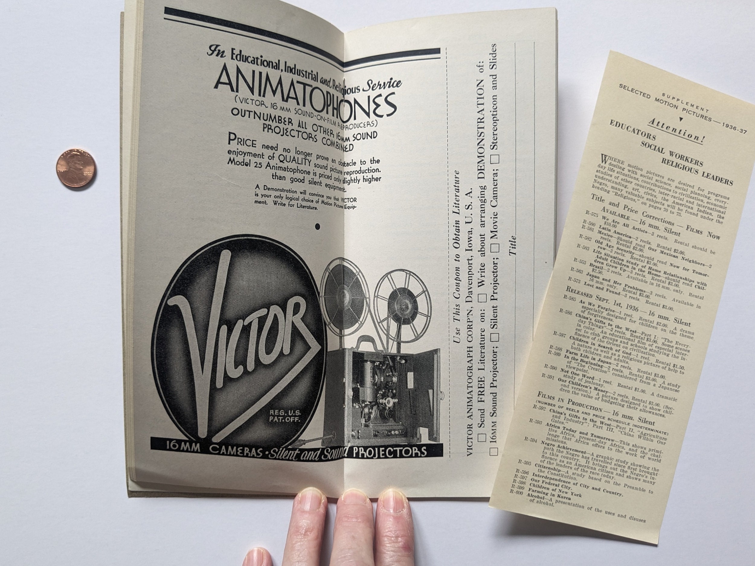 Collection of Motion Pictures/films Catalogs From the 1930s and 40s (3 ...